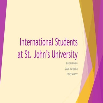 International student presentation | PPTX