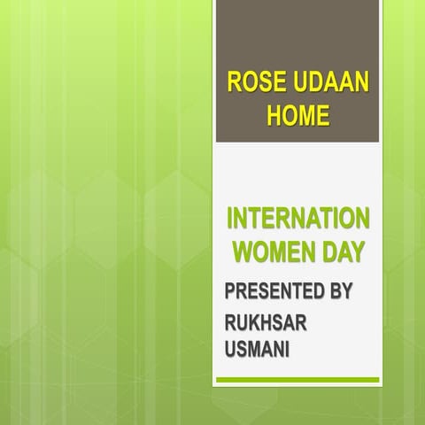 Internation women day | PPT