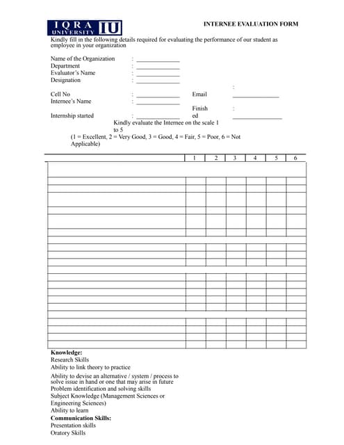 Corporate Visit Form FOR IQRA UNIVERSITY STUDENTS | DOCX