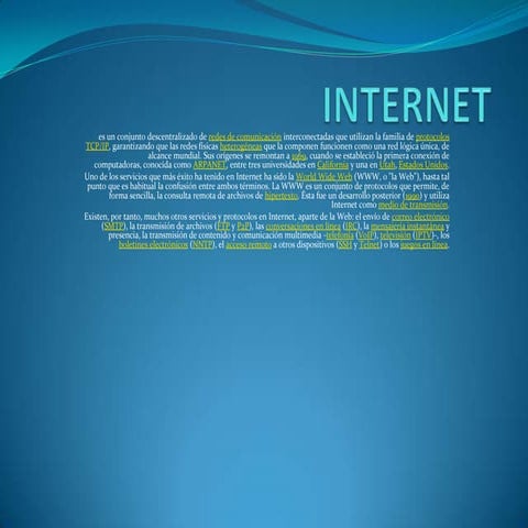 Conceptos BASICOS DEL INTERNET | PPTX