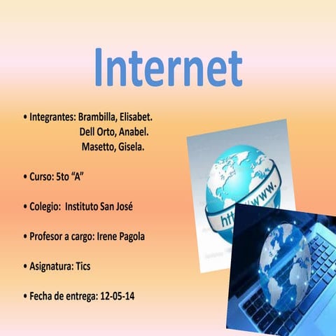 La historia del internet | PPTX