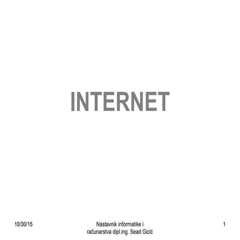 Servisi interneta | PPTX