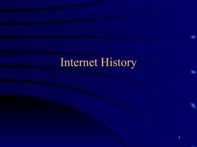 History of the internet | PPT