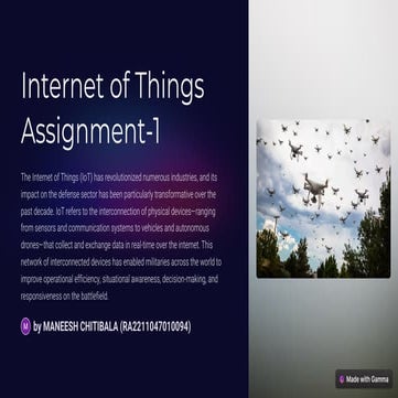 3 Military Applications of the Internet of Things | PDF