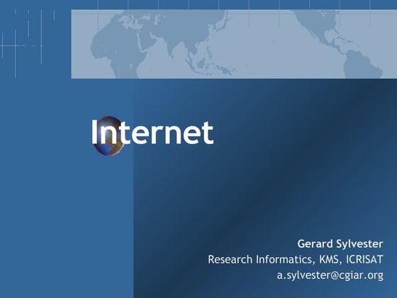 Powerpoint presentation on internet and its uses | PPT