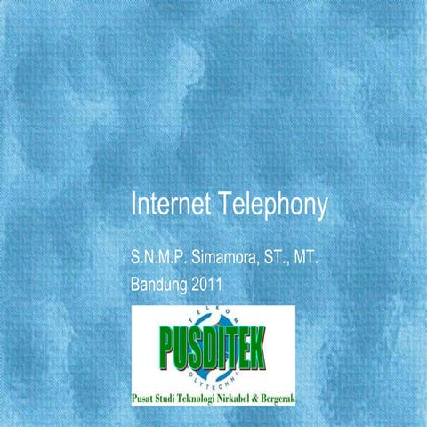 Internet telephony | PPT