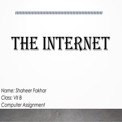 Internet Basics Powerpoint.ppt for new user | PPT