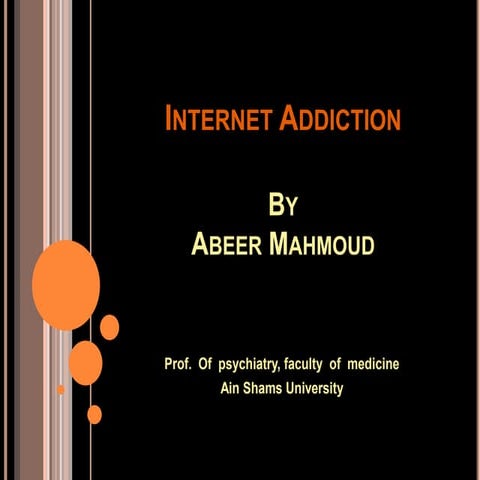 Internet addiction | PPTX