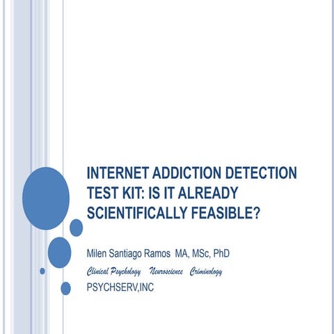 Internet addiction detection test kit | PPT