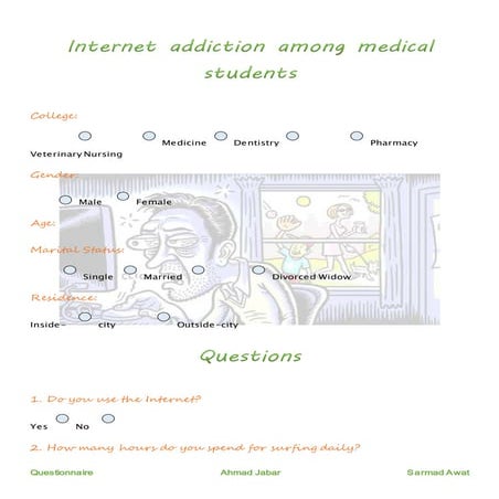 Internet Addiction Questionnaire | DOCX