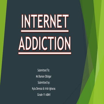 Internet addiction [recovered] dereza and igharas copy | PPT