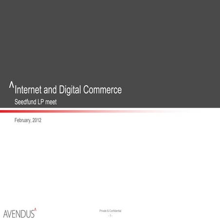 Internet and digital commerce avendus capital | PDF
