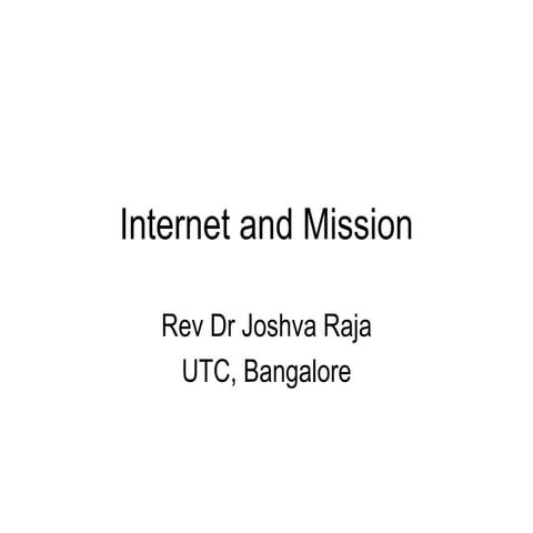Internet and Mission.ppt