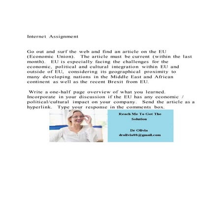 Internet Assignment Go out and surf the web and find an ar | DOCX ...