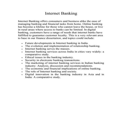 Internet banking | DOC