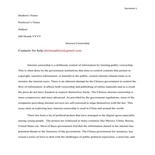internet censorship.docx