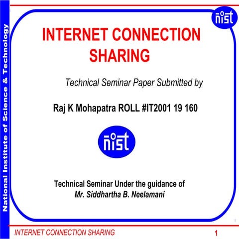 Internet connection sharing | PPT