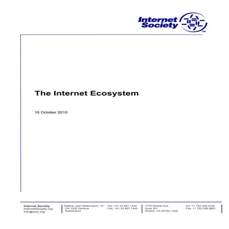 Internet ecosystem | PDF