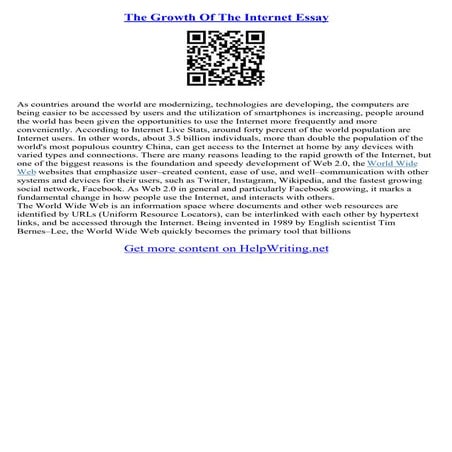 Internet Essays | PDF