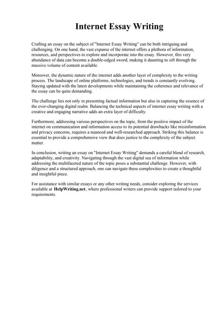 Essay On Internet Advantages And Disadvantages.pdf