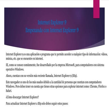 Internet explorer 9 | PPTX