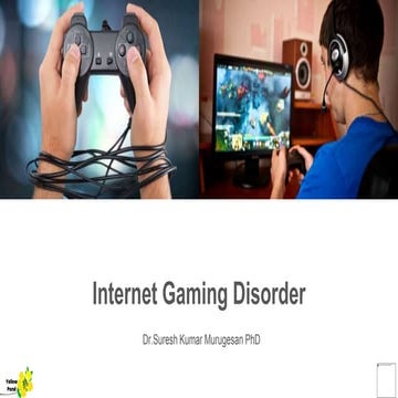 Internet gaming disorder | PPTX