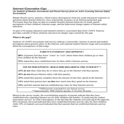 Internet Generation Gap | PDF