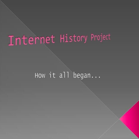Internet history project | PPTX