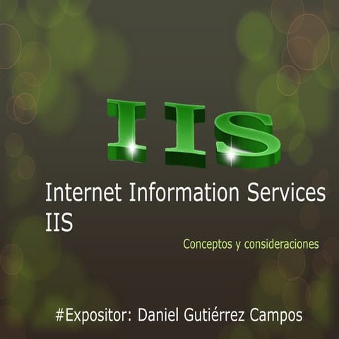 Internet information services(iis) | PPTX