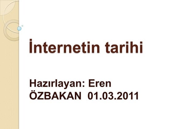 Internetin tarihi | PPT