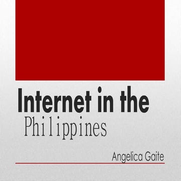 Internet in the Philippines | PPT