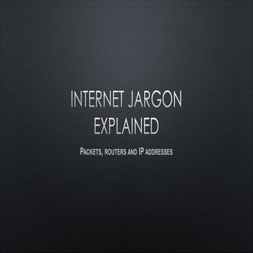 Internet jargon explained | PDF | Computer Networking | Computing