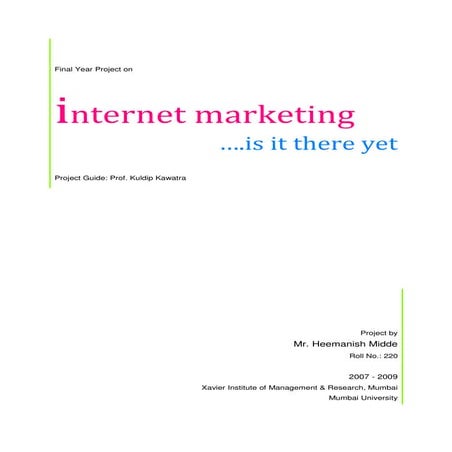 Internet marketing | PDF
