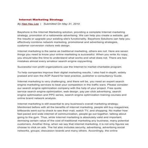 Internet marketing | PDF