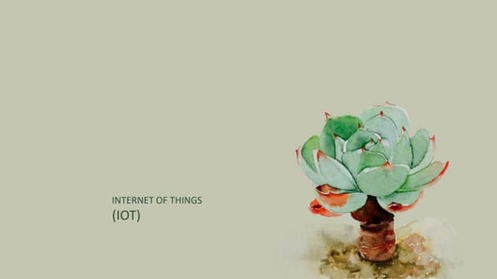 Internet of things (iot) | PPTX