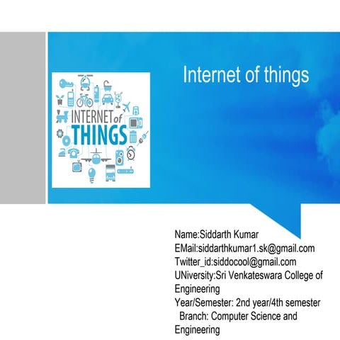 Internet of Things | PPT