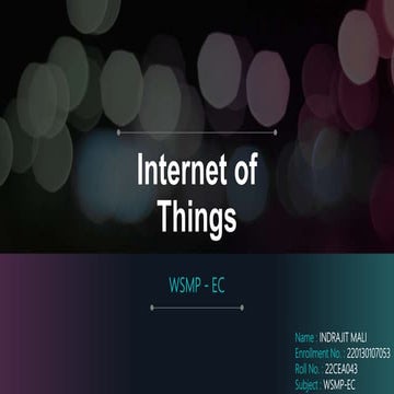 Iot Project Indrajit Mali Wsmp Ec Pptx 