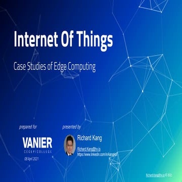 Internet of things case studies of edge computing | PPTX