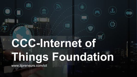 Introduction to IoT - CISCO Certificate | PPT