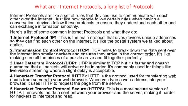 Ports and protocols | PPTX