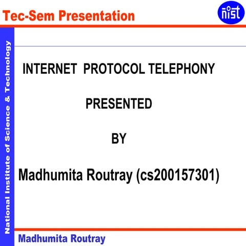 Internet protocol telephony | PPT