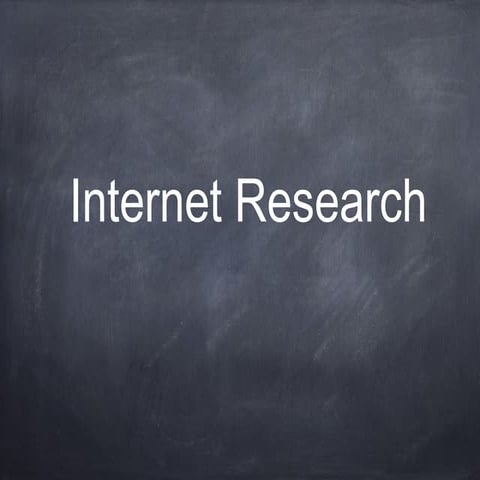 Internet Research for Elementary Students | PPT