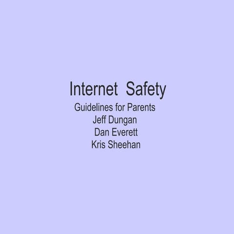 Internet Safety | PPT