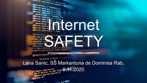 Internet Safety | Online Safety | Internet Safety Tips | PPTX | Internet for Beginners | Internet