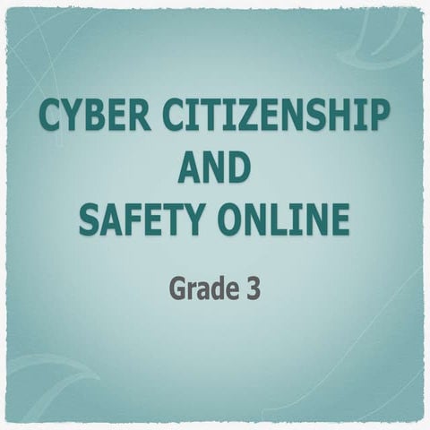Internet safety 3.1 | PPTX