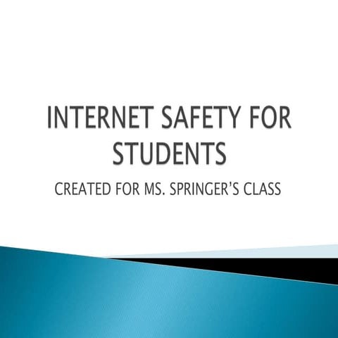 Internet safety for students | PPTX