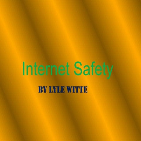 Internet Safety | PPTX