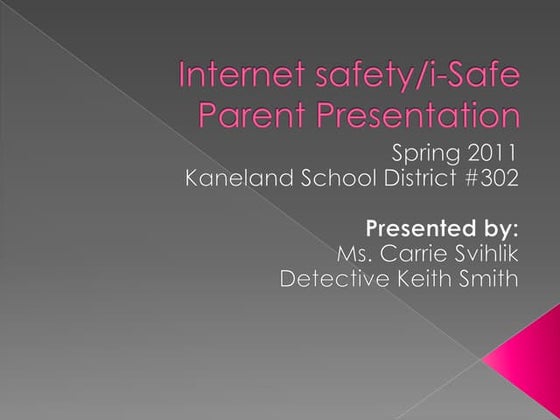 Cyber Security for 5th and 6th Graders | PPTX