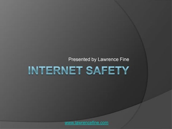 Internet Safety for Children Powerpoint | PPT
