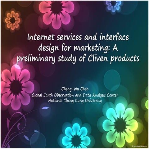 Internet services and interface design for marketing(ppt) | PDF